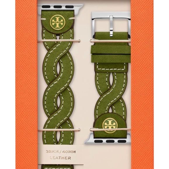 Tory Burch | Accessories | Tory Burch Braided Leather Apple Watch Strap ...